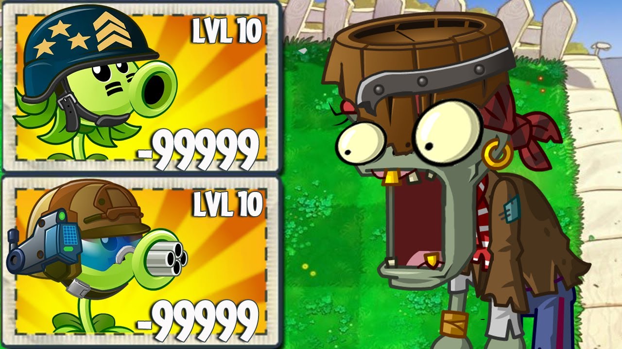 All AOE Plants & Other Plant Max Level Use 1 POWER UP Vs Team Pirate ...