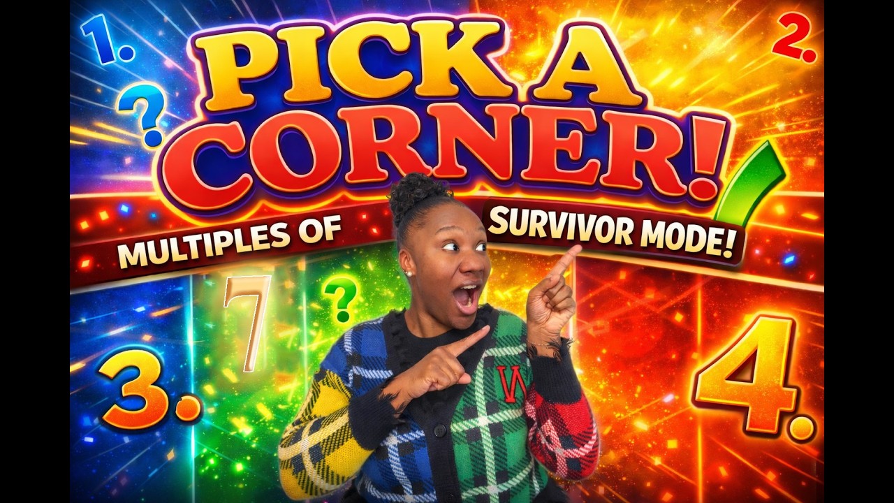 Four Corners Math: SURVIVOR MODE | Multiples of 7 (This Game Will Trick ...