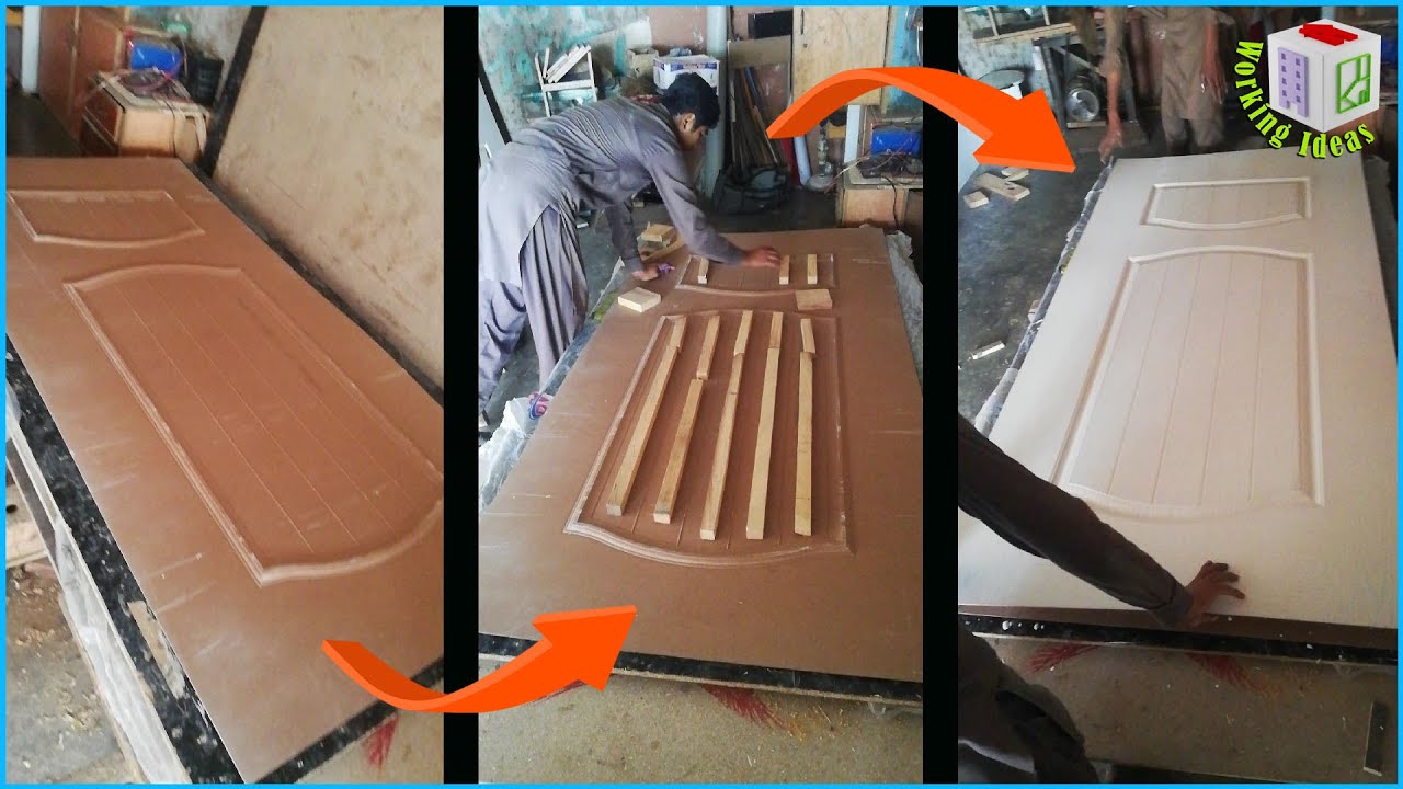 How to Make Semi Solid Wooden Door in Local Workshop - YouTube