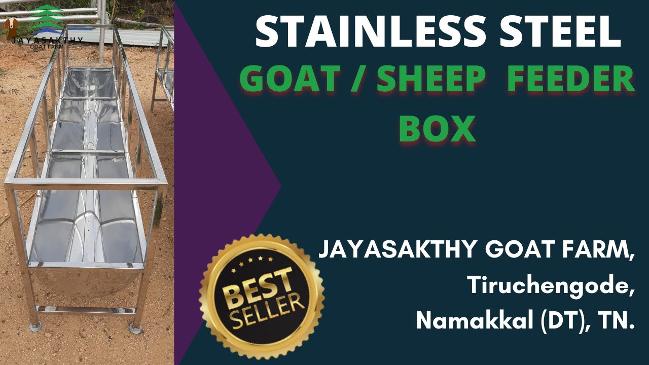 Goat Feeder Box | Goat Feeding Tray | 100% PURE SS 304 FOOD GRADE ...