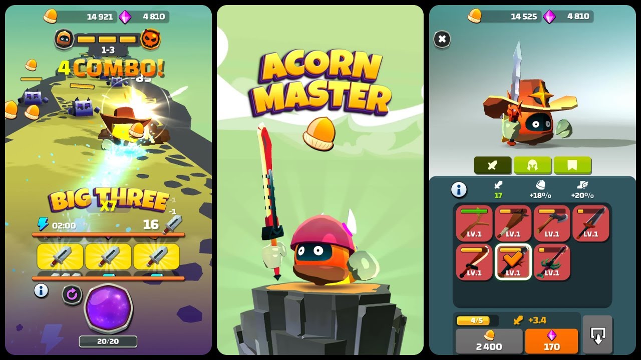Acorn Master Game Gameplay Android Mobile - YouTube