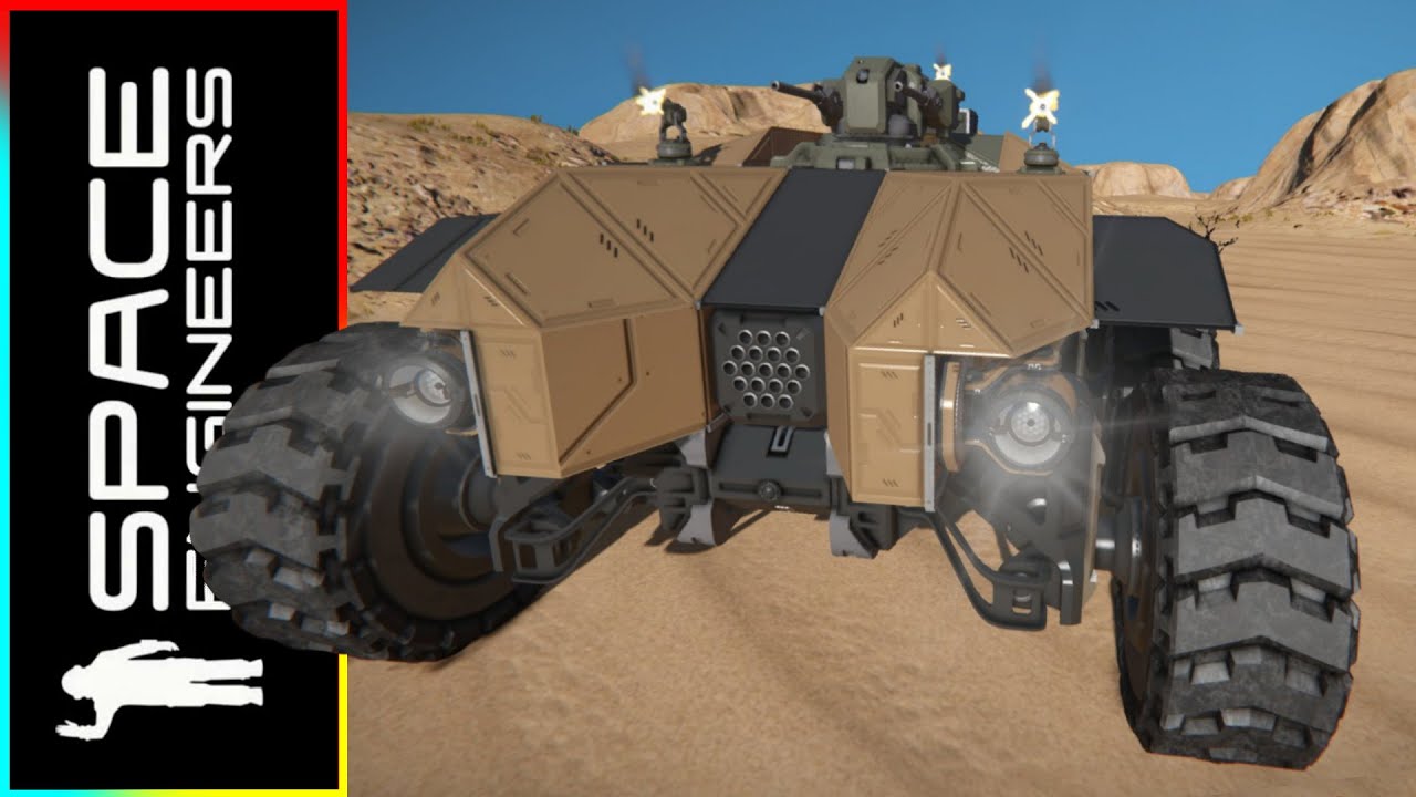 The Rascal Combat Rover! - Space Engineers - YouTube