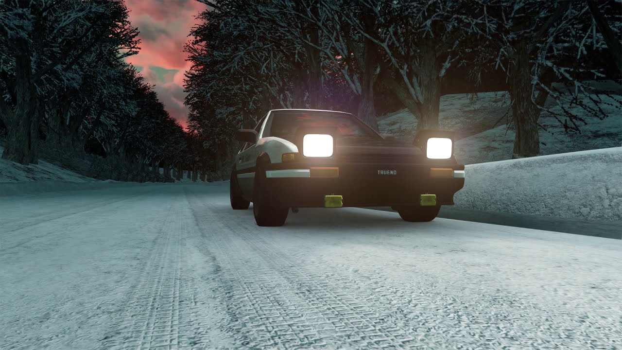 【Assetto Corsa】Time Attack in the Snow! | Mt. Akina Snow Downhill - YouTube