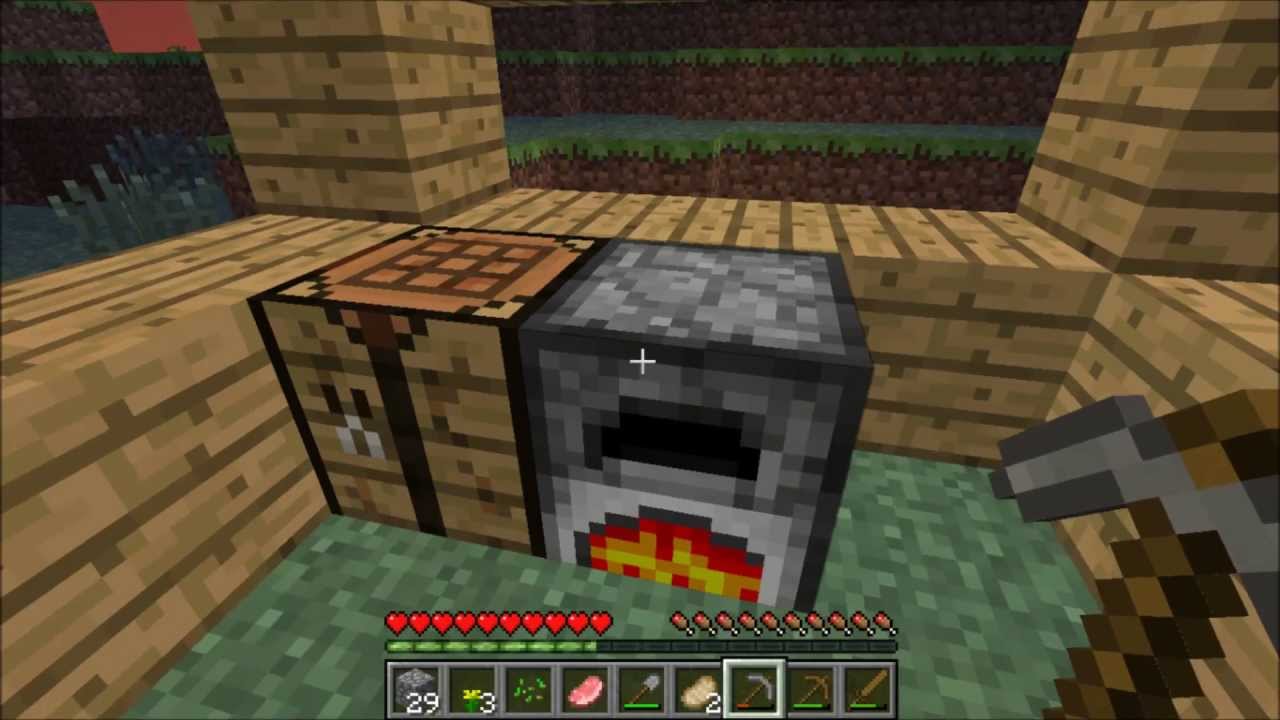 Lets Pay Minecraft Survival - Episode 1 - The Make-Shift Hobo Hut - YouTube