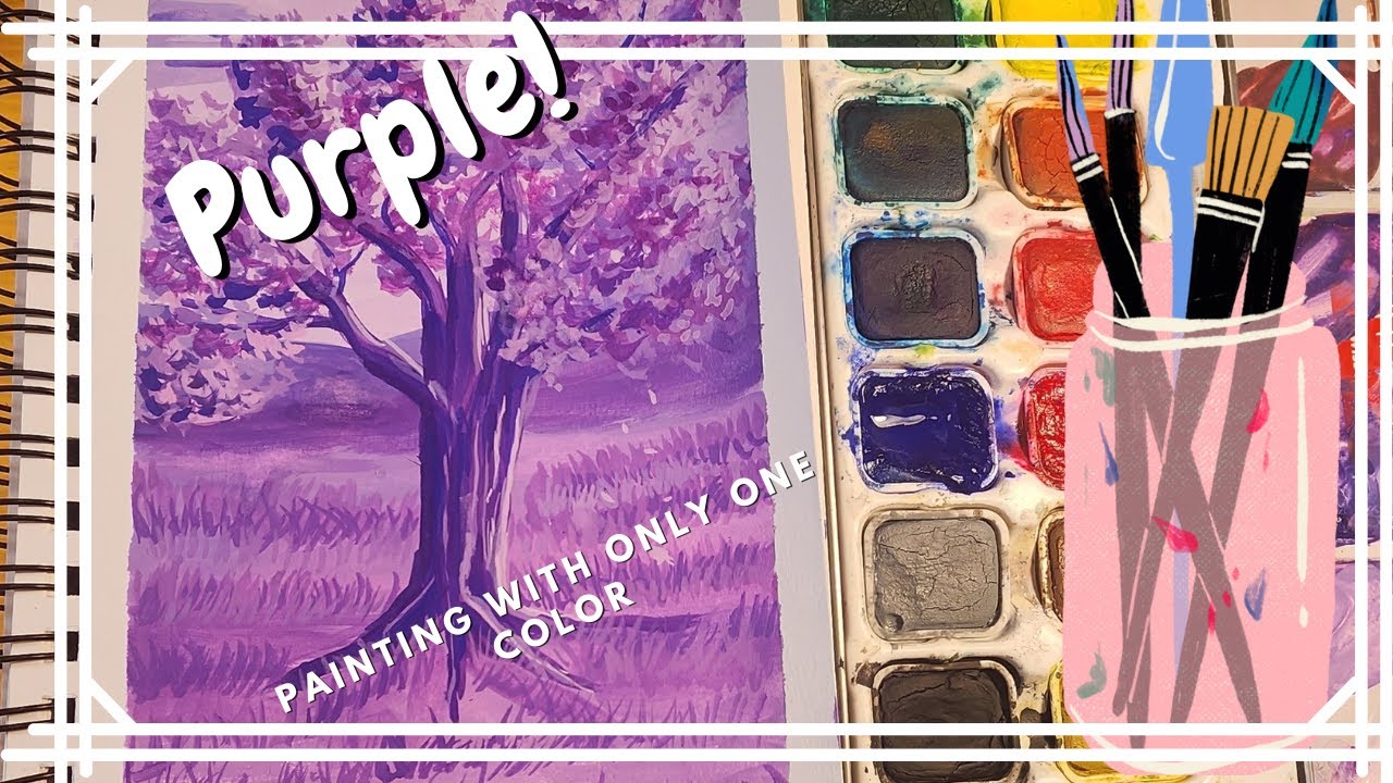 Painting with only one color - YouTube