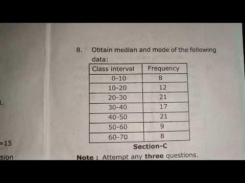 Bca 3rd sem / Elements of Statistics/305 question paper 2022 - YouTube