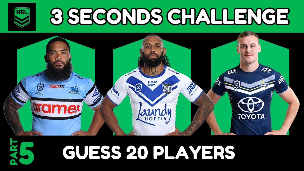 Guess The NRL Player In 3 Seconds 🏉 Easy Level 🏉 Part 5 - YouTube