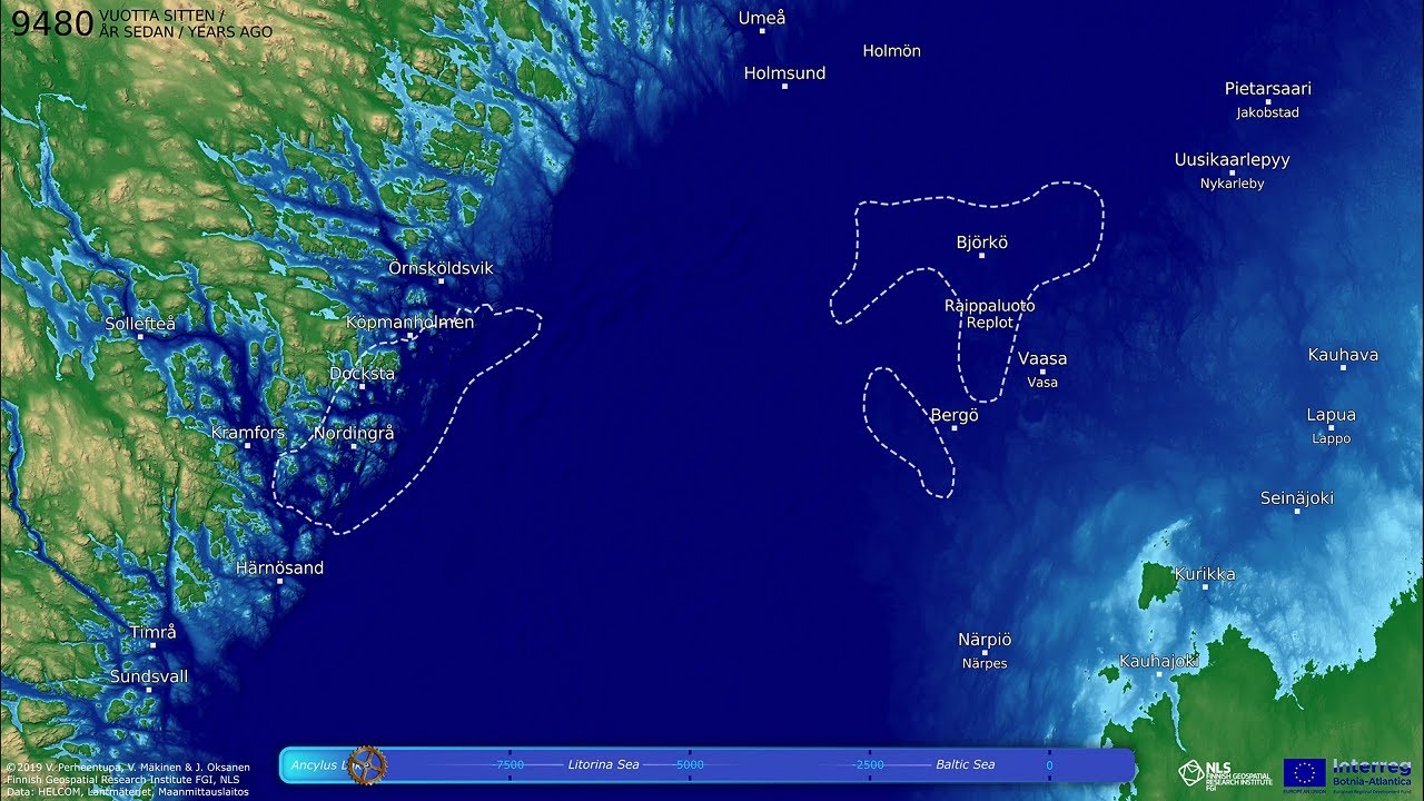 Land uplift animation - YouTube