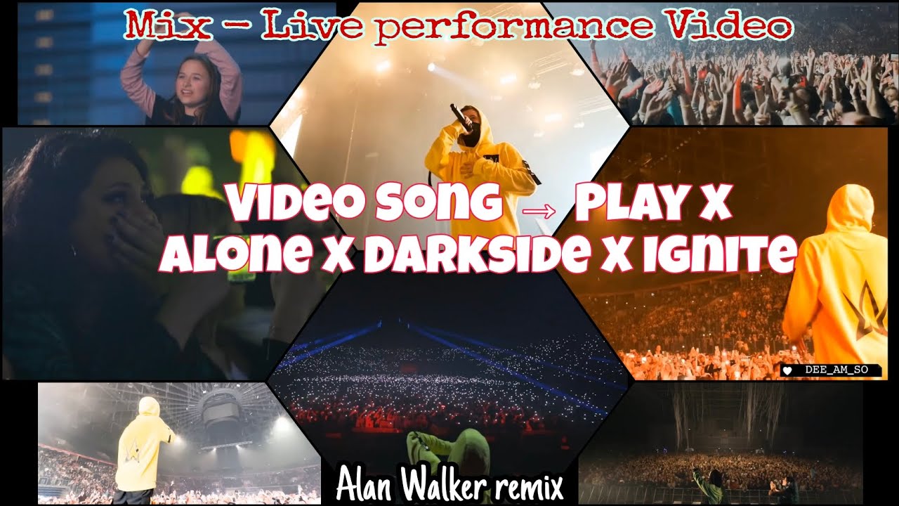 Alan Walker live performance video song//Nightcore → Play x Alone x ...