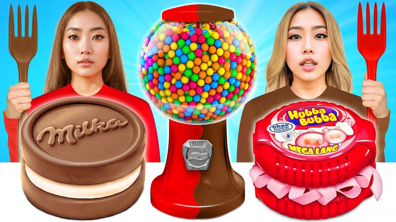 बबल गम vs चॉकलेट खाना चुनौती ToonDO Challenge - YouTube