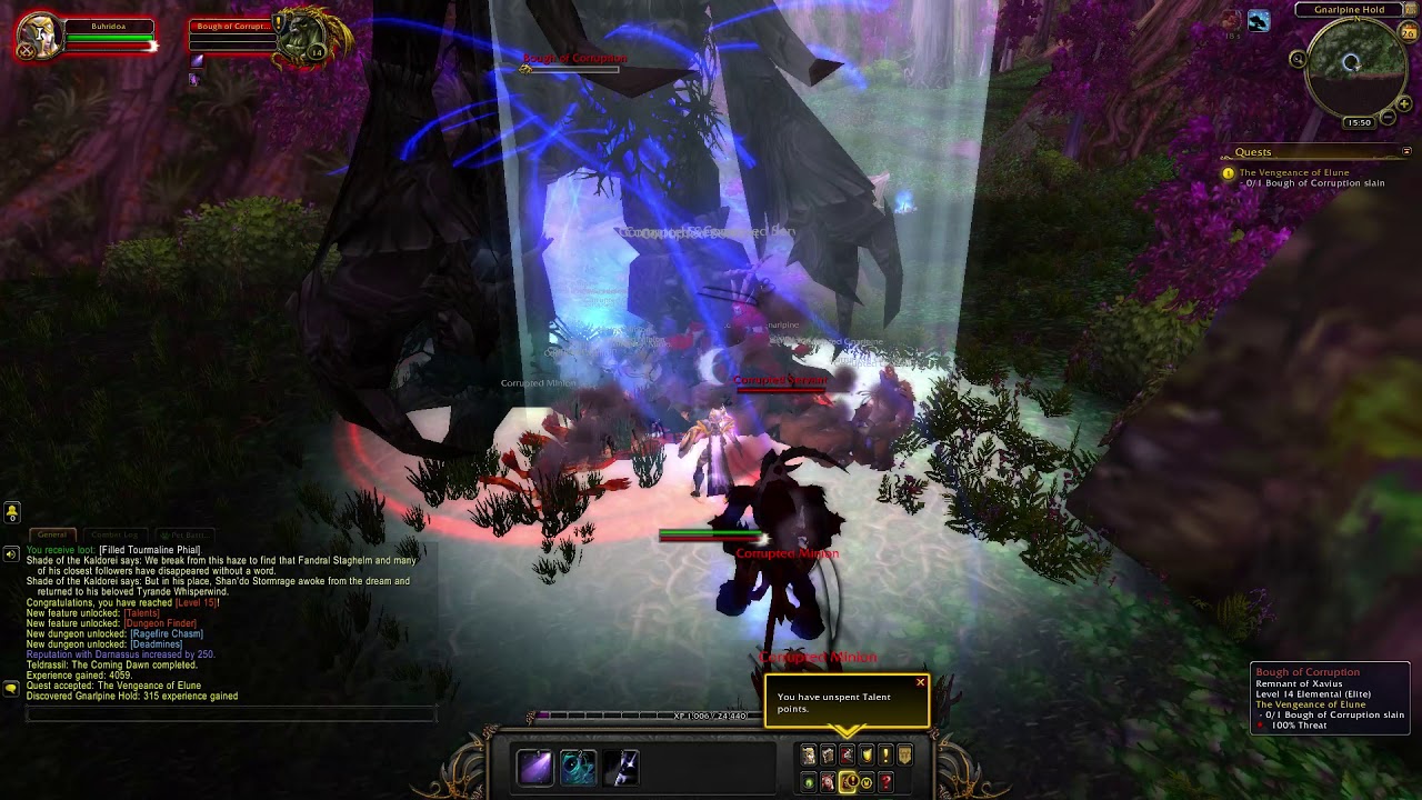 How to kill Bough of Corruption for quest - World of Warcraft - YouTube