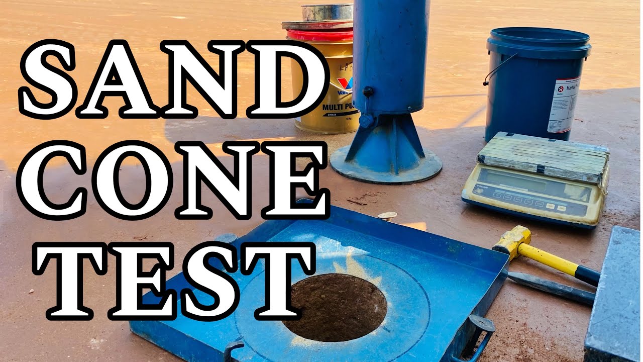 Sand Cone Test - YouTube