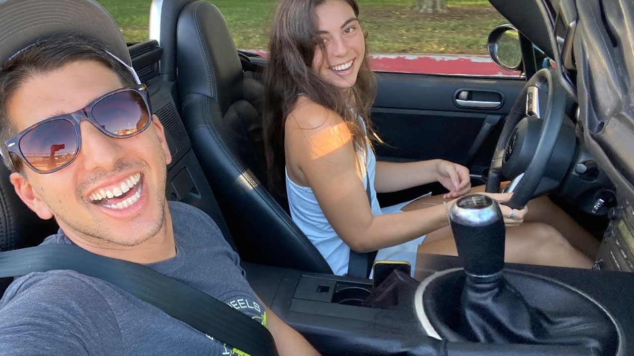 Teaching a girl how to drive stick in 3 minutes, she gets it! (Easiest ...