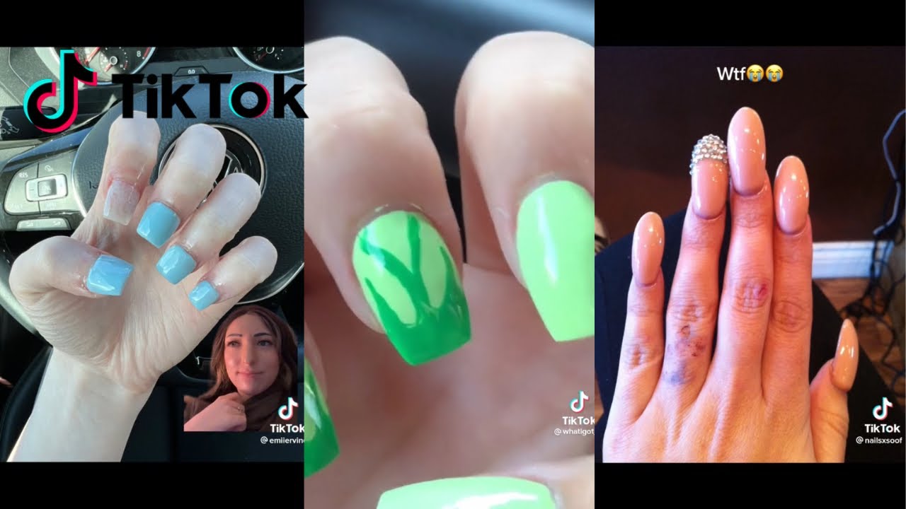 Nail fails Tiktok compilation - YouTube