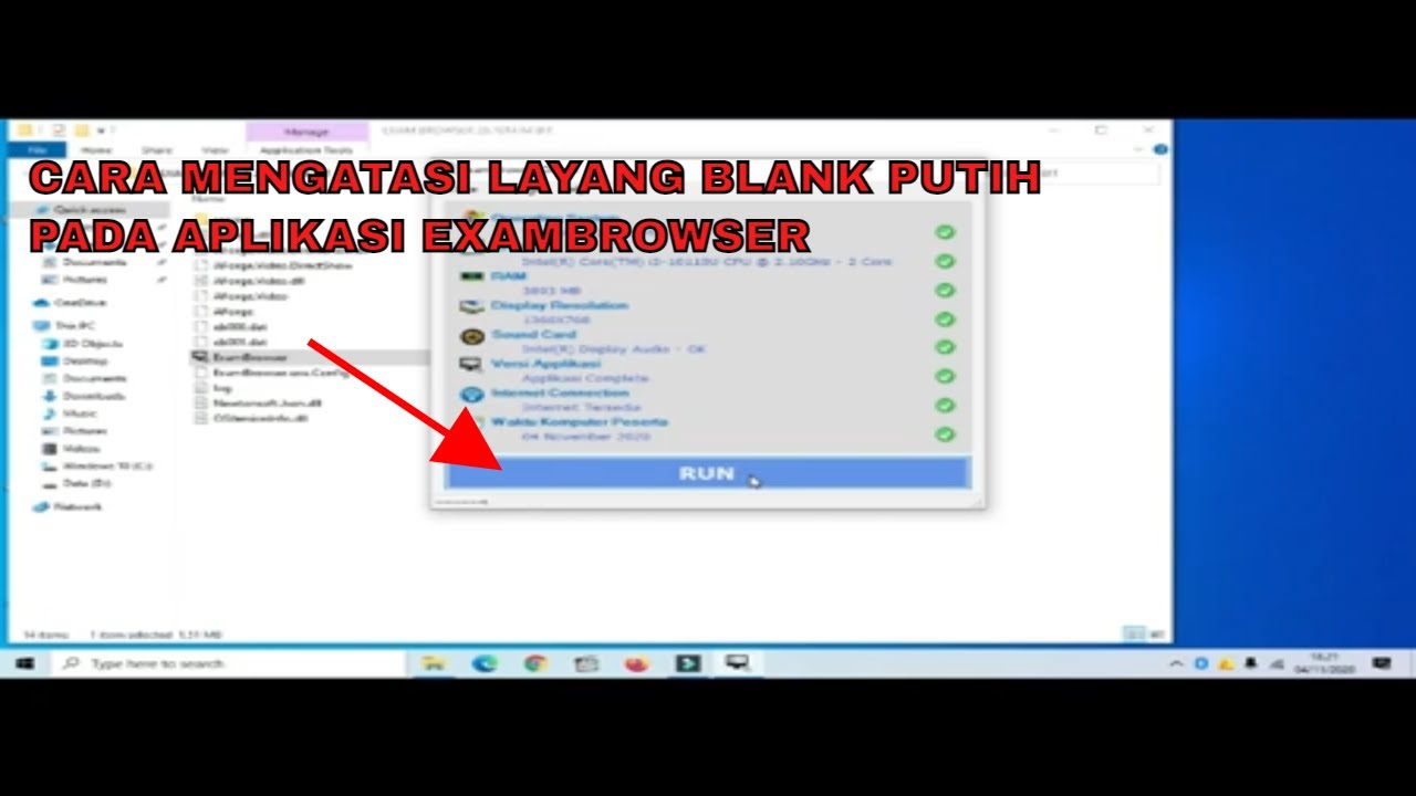 CARA MENGATASI LAYAR BLANK PUTIH PADA APLIKASI EXAMBROWSER - YouTube