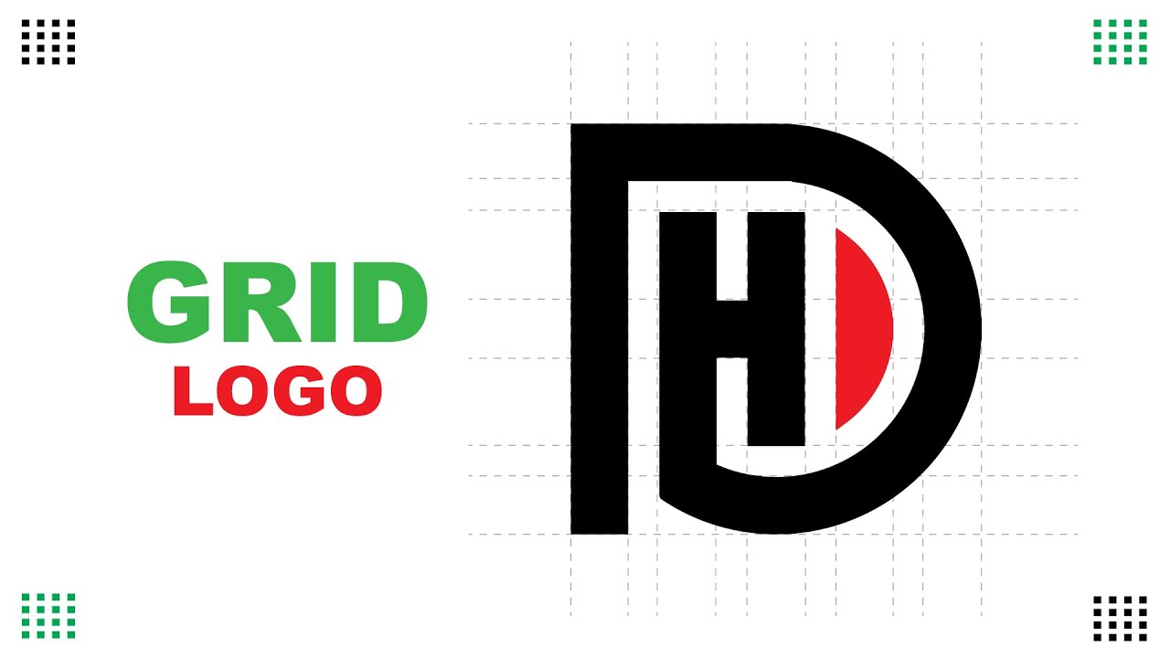 Grid Logo Design Easy Idea - YouTube
