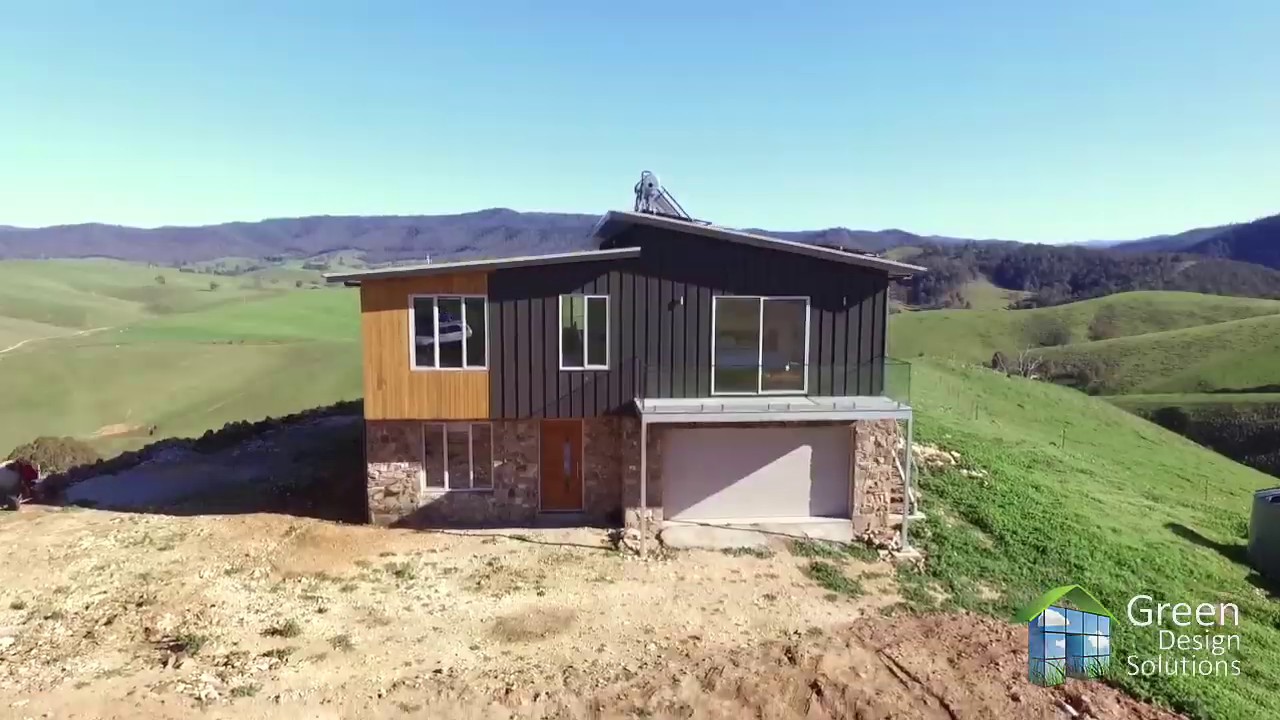 Sustainably Designed off grid family home - YouTube