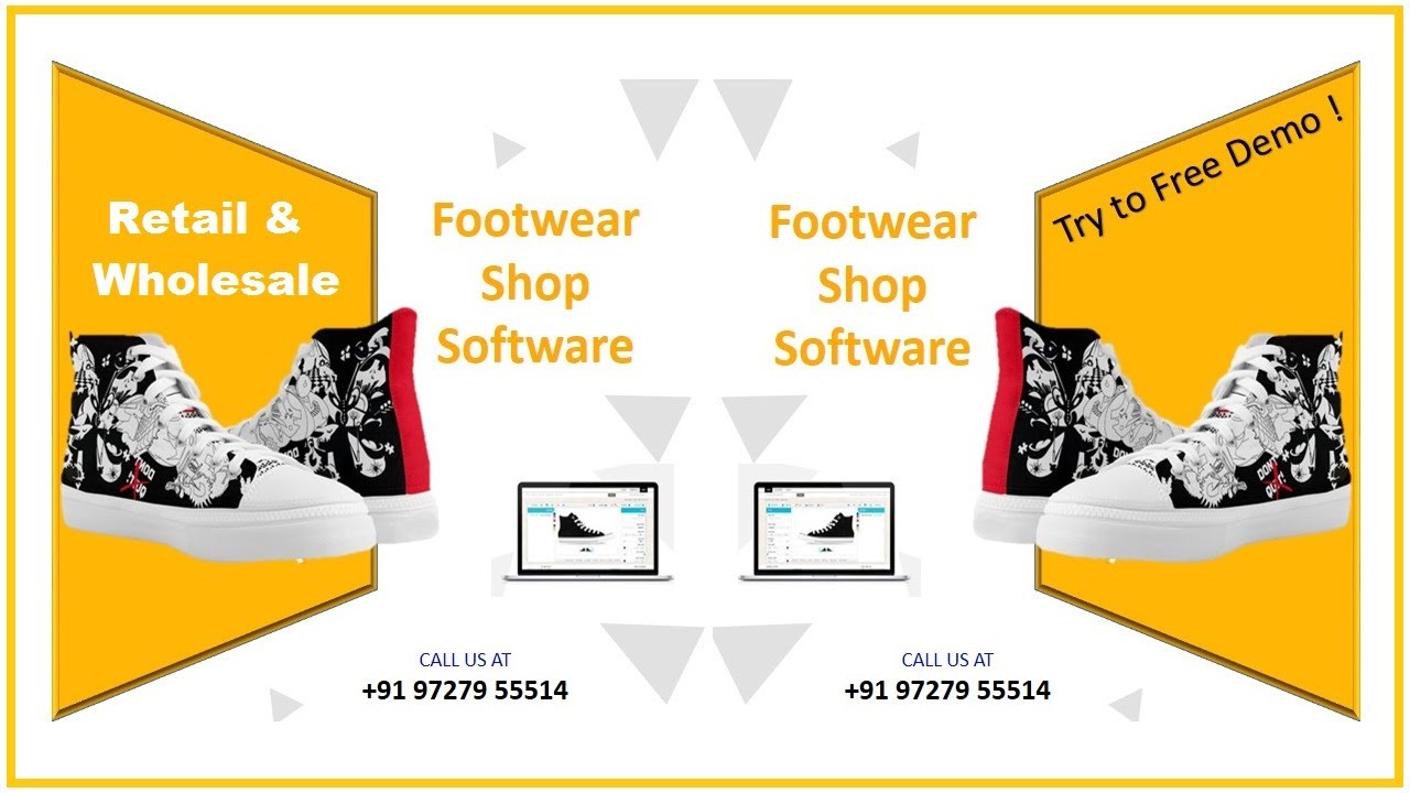 Footwear Shop Software with Inventory & Barcode Management - YouTube
