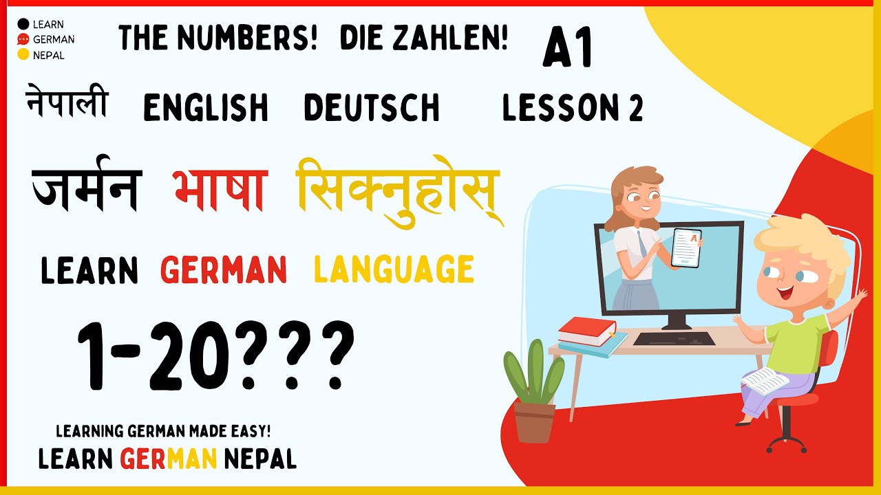 Numbers (1-20): Learn German Nepal | Zahlen | A1 | Lesson 2 | German ...