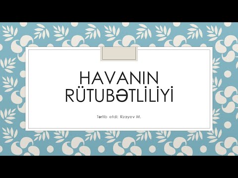 Havanın rütubətliliyi