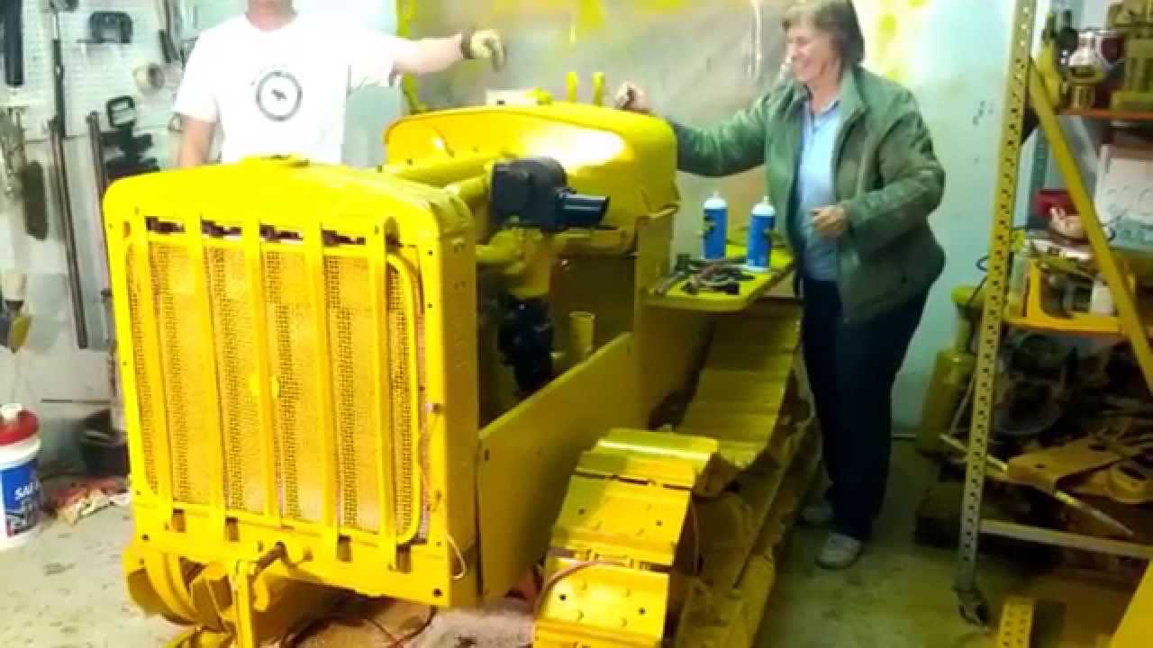 1934 Model 22 Caterpillar first Starting after 45 years - YouTube