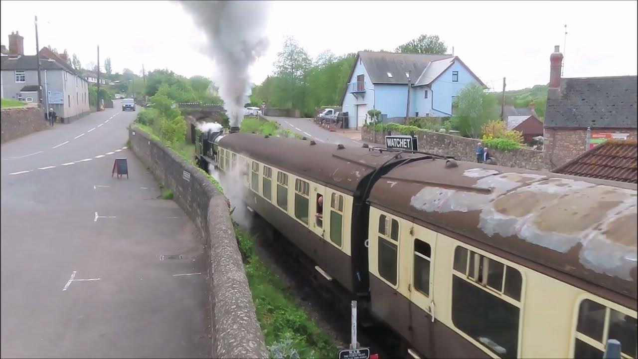 DIESEL AND STEAM, WATCHET STATION, WEST SOMERSET RAILWAY 7 MAY 2023 - YouTube