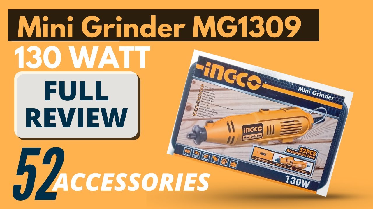 Review Mini Grinder Mesin Grinda Botol 130W INGCO MG1309 ( 52 ...