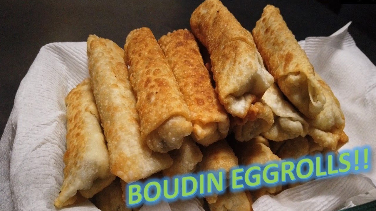 DIY HOMEMADE BOUDIN EGGROLLS - YouTube