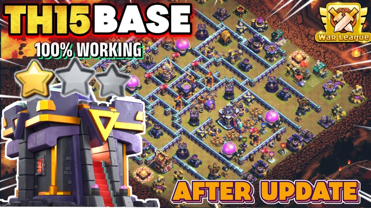 TOP-10 NEW TH15 WAR BASE WITH COPY LINKS + REPLAY || TH15 UNBEATEN BASE ...