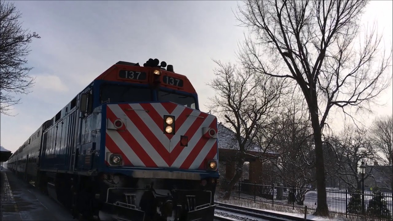 Metra Sunday ride from Riverside to Lagrange Road featuring Metra 137 2 ...