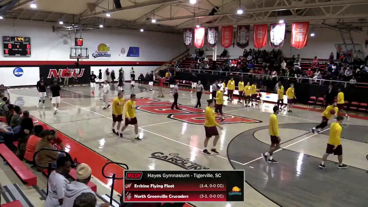 NGU Men's Basketball 2017-18 - North Greenville vs. Erskine - YouTube