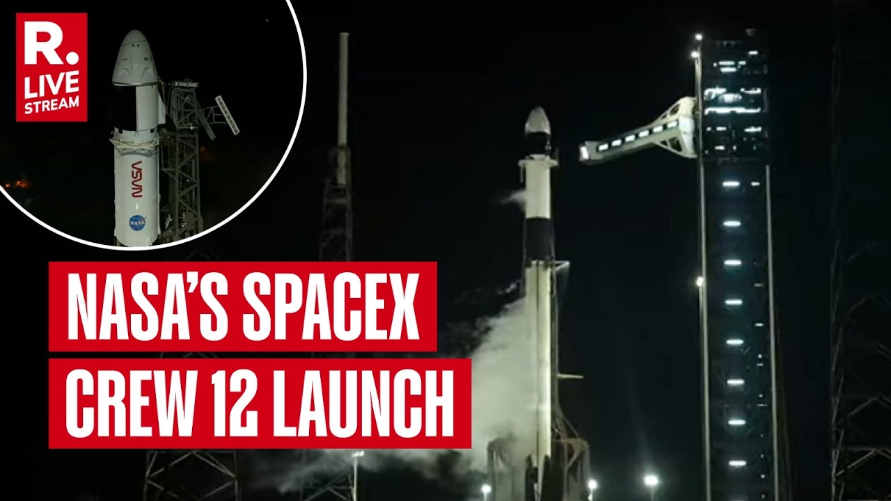 NASA LIVE: NASA's SpaceX Crew 12 Launch To Space Station - YouTube