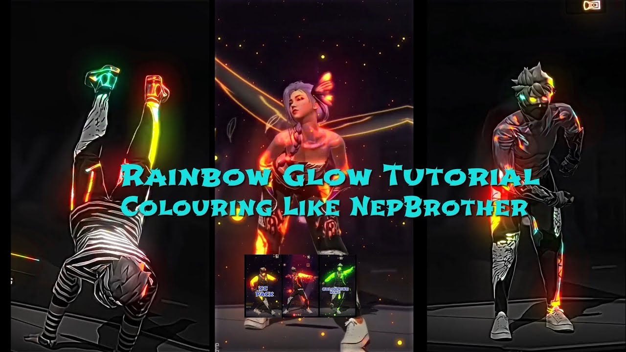 Rainbow 🌈 Glow Tutorial Edit ️ 🔥 - YouTube