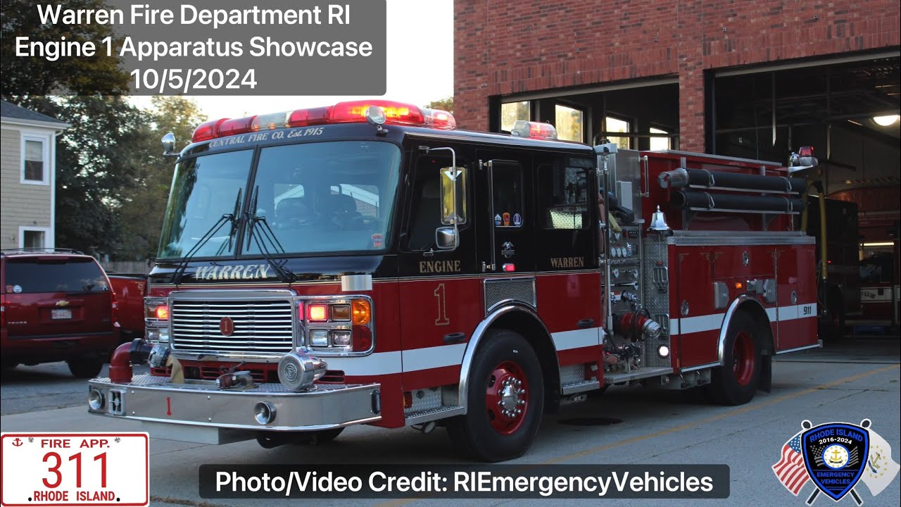 Warren Fire Department RI Engine 1 Showcase - YouTube
