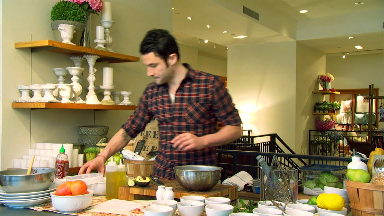 Pottery Barn FEED Demo with Chef Sam Talbot - YouTube