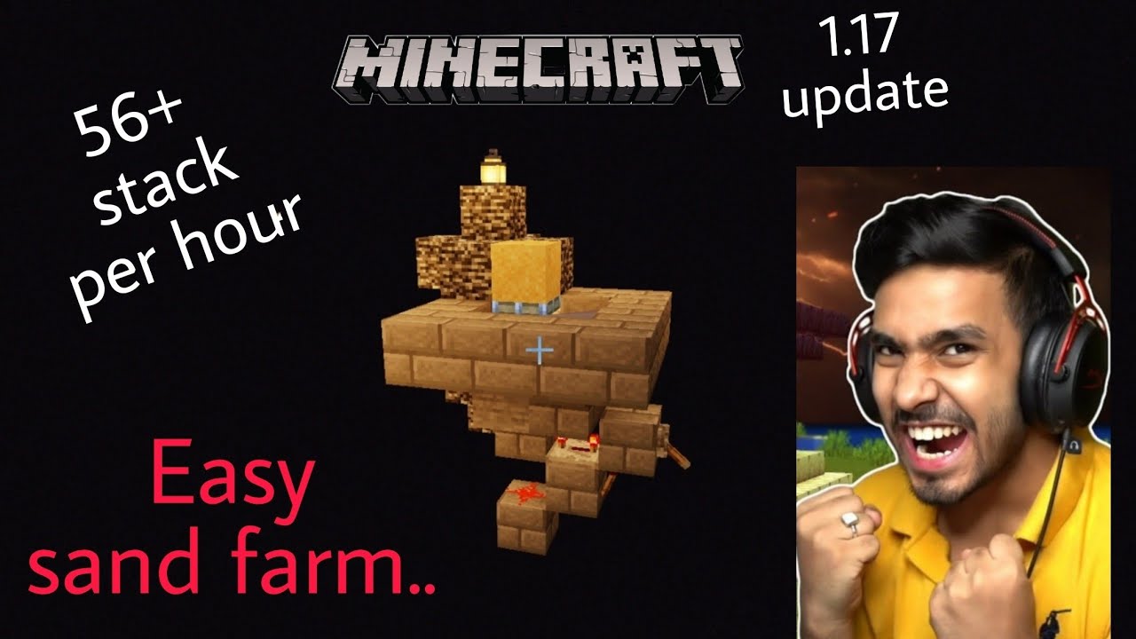 How to make sand farm in Minecraft update 1.17 | Tech Games - YouTube
