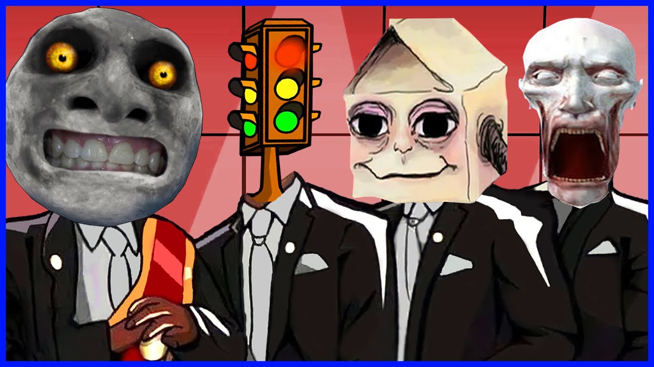 Creepy Moon & SCP-096 & Traffic Light Head & Milkwalker - Coffin Dance ...