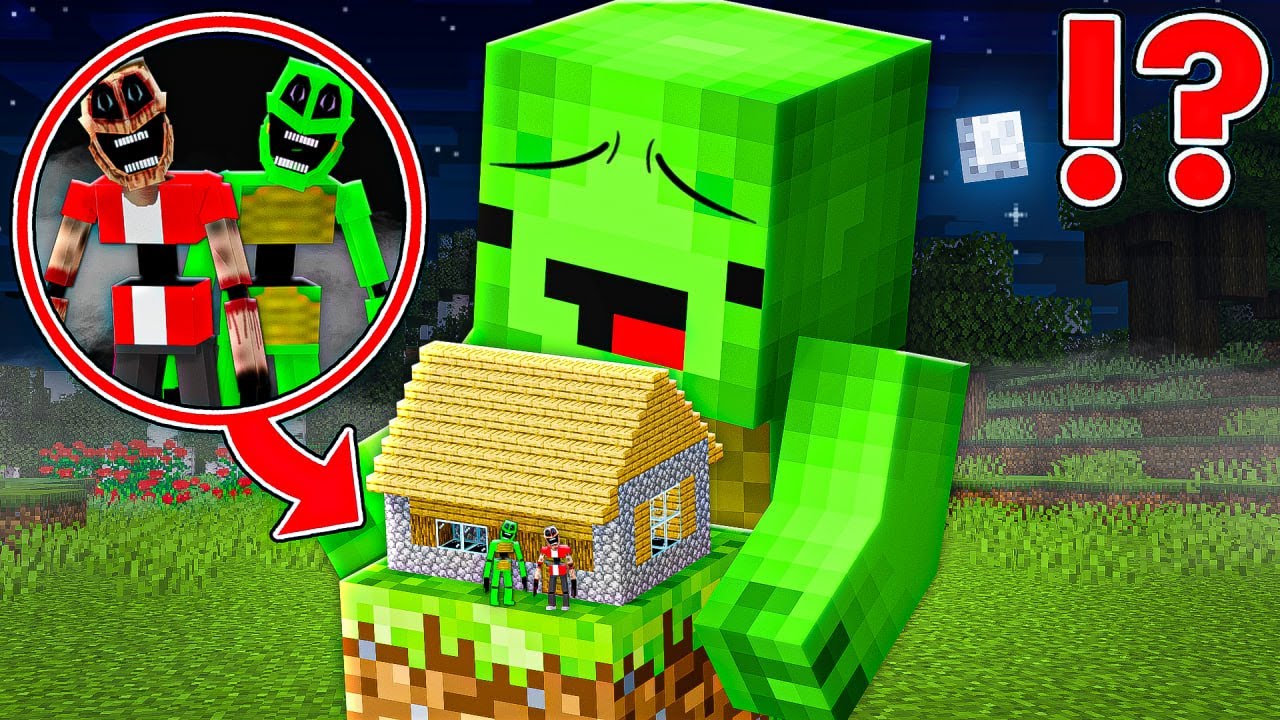 How MIKEY found FAKE SCARY JJ & Mikey MIMICER HOUSE in the BOX in Minecraft - Maizen JJ Mikey ...