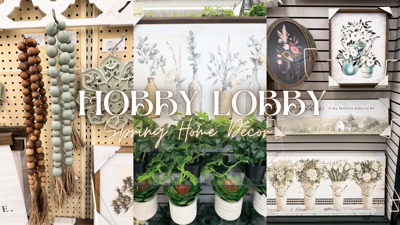HOBBY LOBBY SPRING DECOR | HOME DECOR IDEAS - YouTube