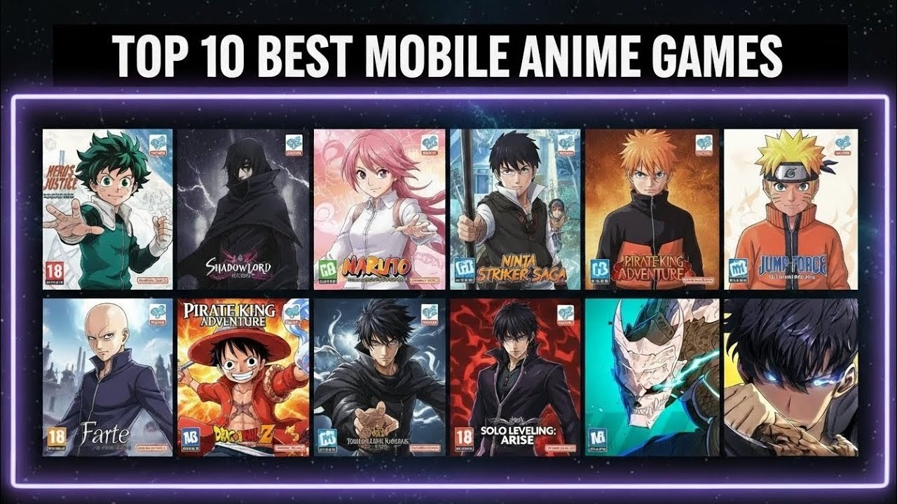Top 10 Best Anime Games for Mobile (2025) - YouTube