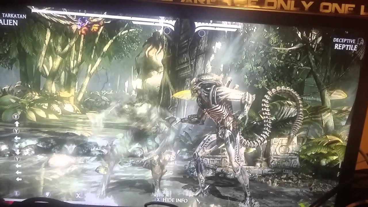 Mortal kombat x alien brutality combo - YouTube