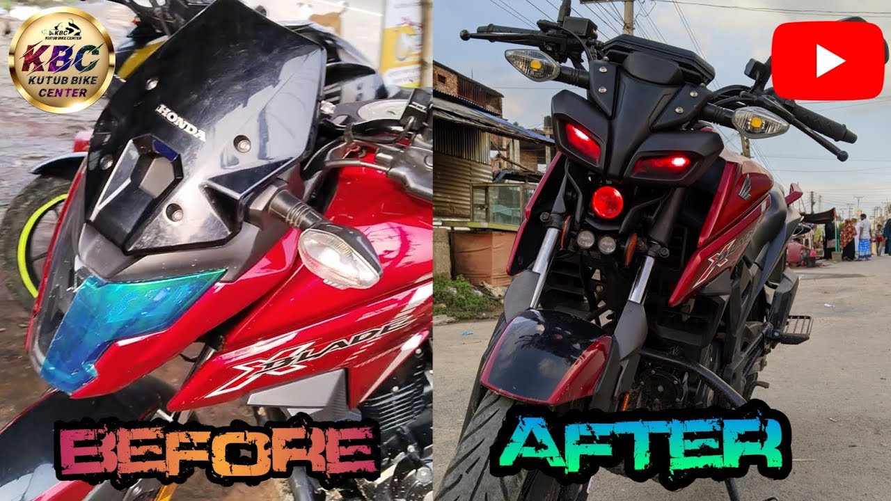 Xblade modified M15 headlight এক্স ব্লেড হেডলাইট মডিফাই - YouTube