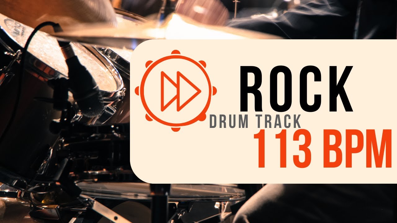 113 BPM | Rock Drum Beat | Baking Track (#40) - YouTube