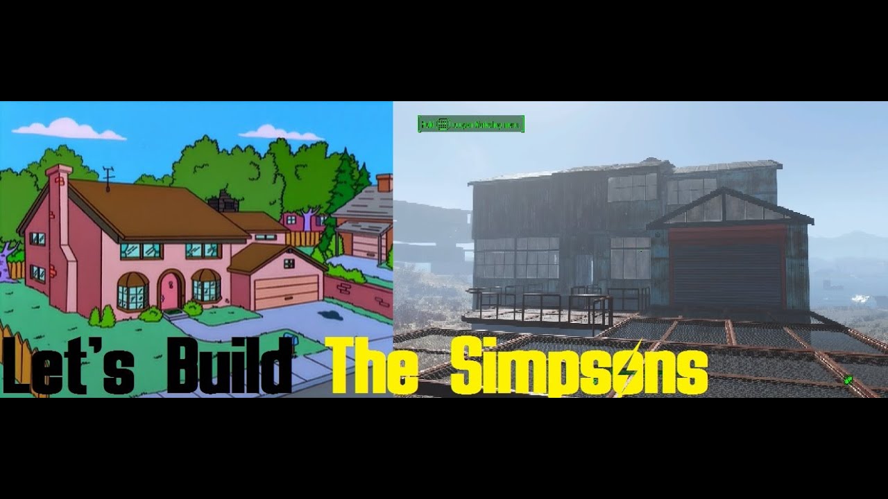 Fallout 4 Let's build The Simpsons house - YouTube