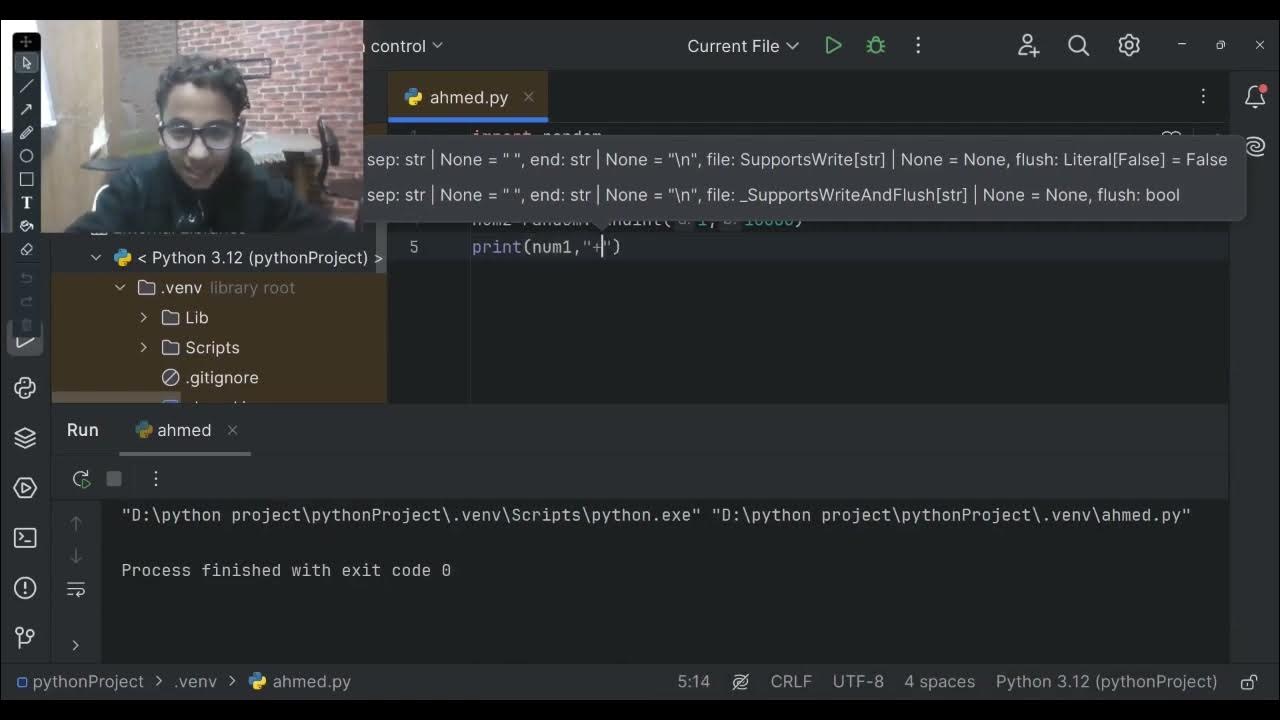 Our Special student ِAsser Ahmed shared his Python code with us - YouTube