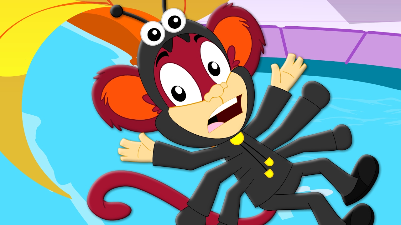 Incy Wincy Spider | Nursery Rhymes | Kids Songs | Monkey Rhymes | Baby ...