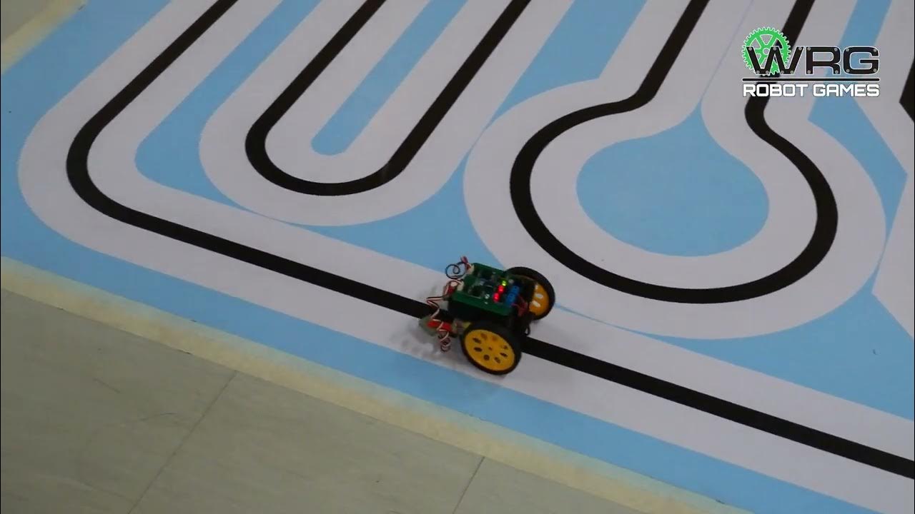 WRG2023 iBEAM Line Tracing Robot Junior category - YouTube