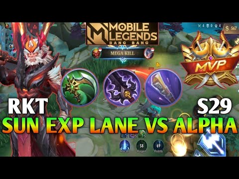 Sun Exp Lane Vs Alpha | Build dan Emblem Sun Exp Lane S29 | Sun Exp ...