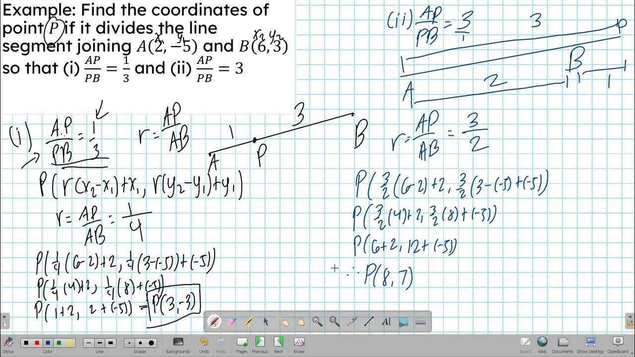 Division of a Line Segment - YouTube