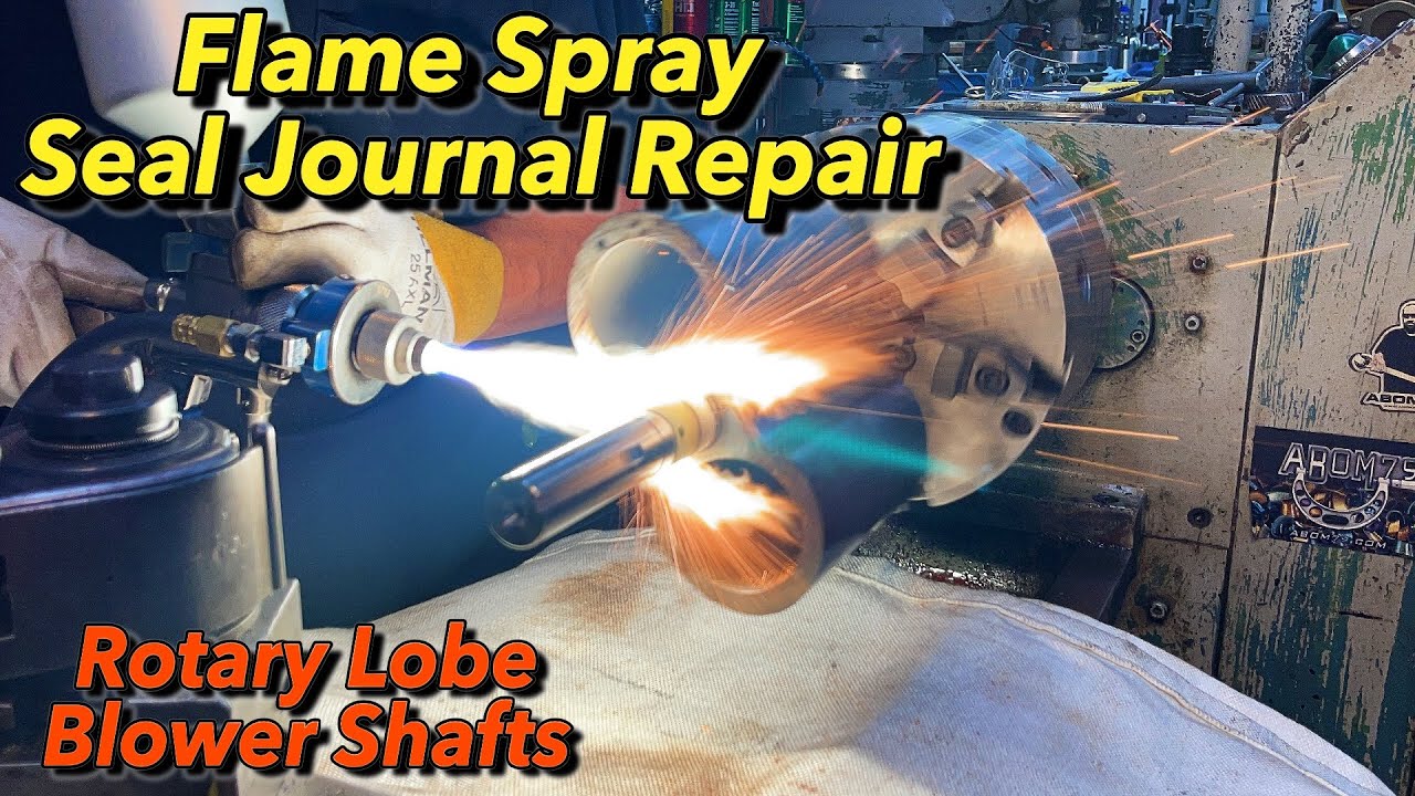 Rotary Lobe Blowers Flame Spray Repair - YouTube